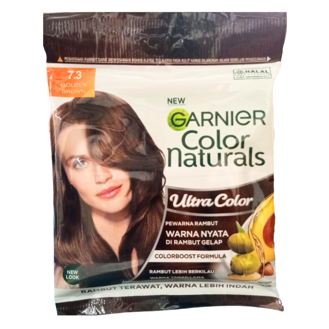 GARNIER COLOR NATURALS ULTRA COLOR 7,3 GOLDEN BROWN (30ml + 30gr x6pcs ...